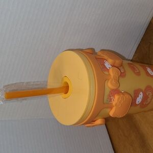 Hello Kitty | Dining | Hello Kitty Orange Tumbler With Straw 26 Oz ...